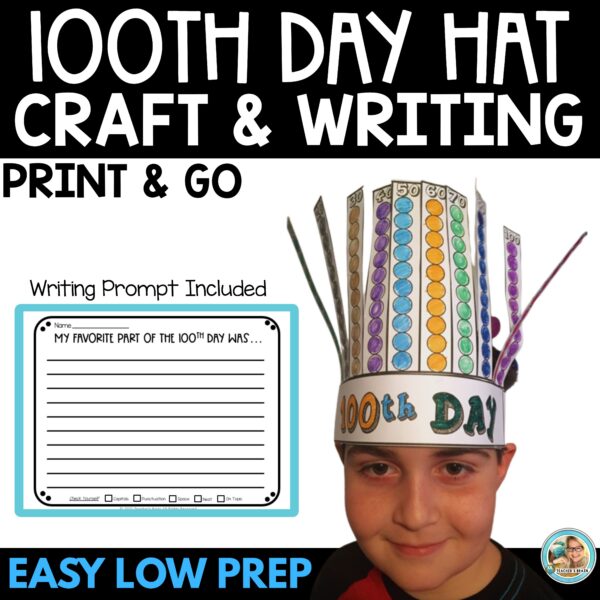 100th Day of School Activities | Hat with Dots | Headband Crown ...