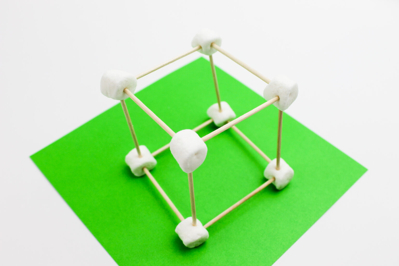 Marshmallow STEM Activities - Build a Cube - Teaching Ideas Made Easy