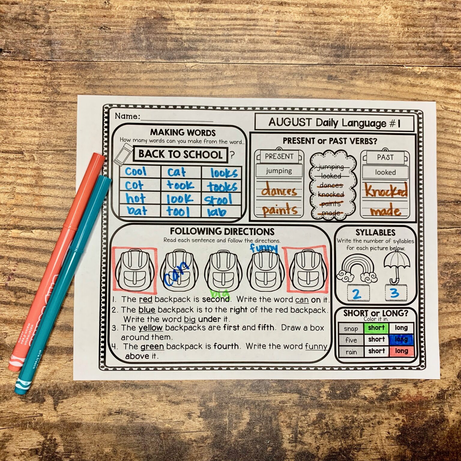 Morning Work Ideas For 2nd Grade Teaching Second Grade