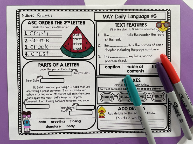 Daily Language Resources for the 2nd Grade Classroom - Teaching Second ...