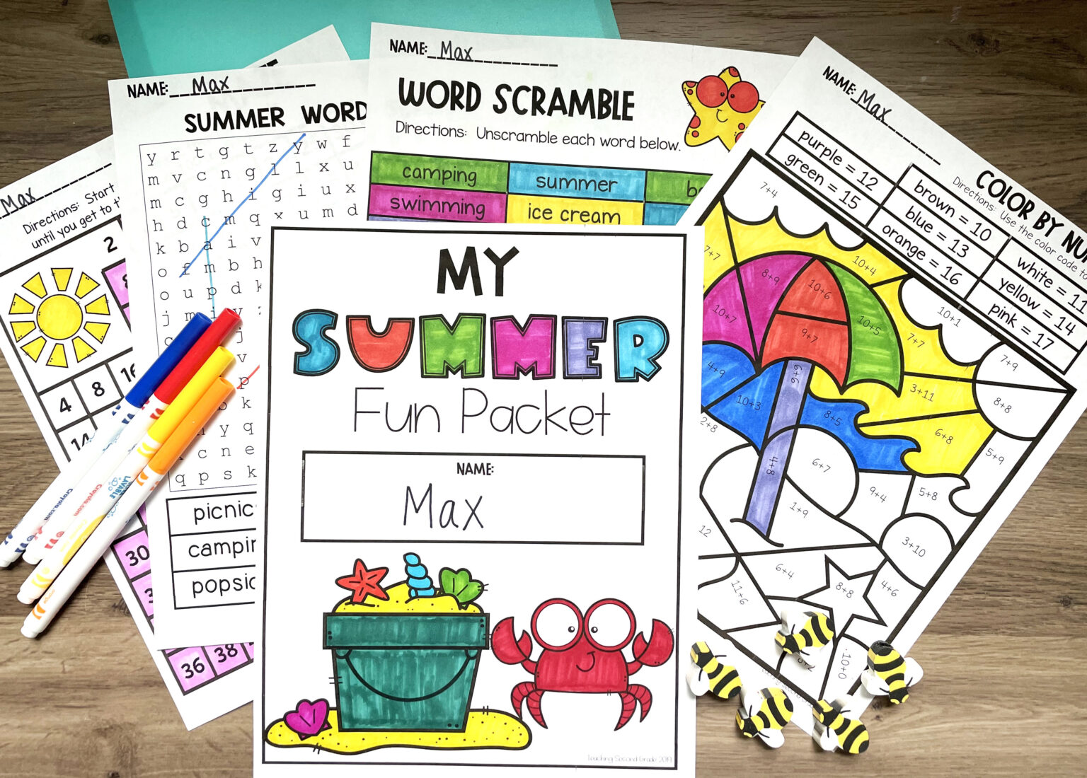 Summer Fun Packet - Teaching Ideas Made Easy