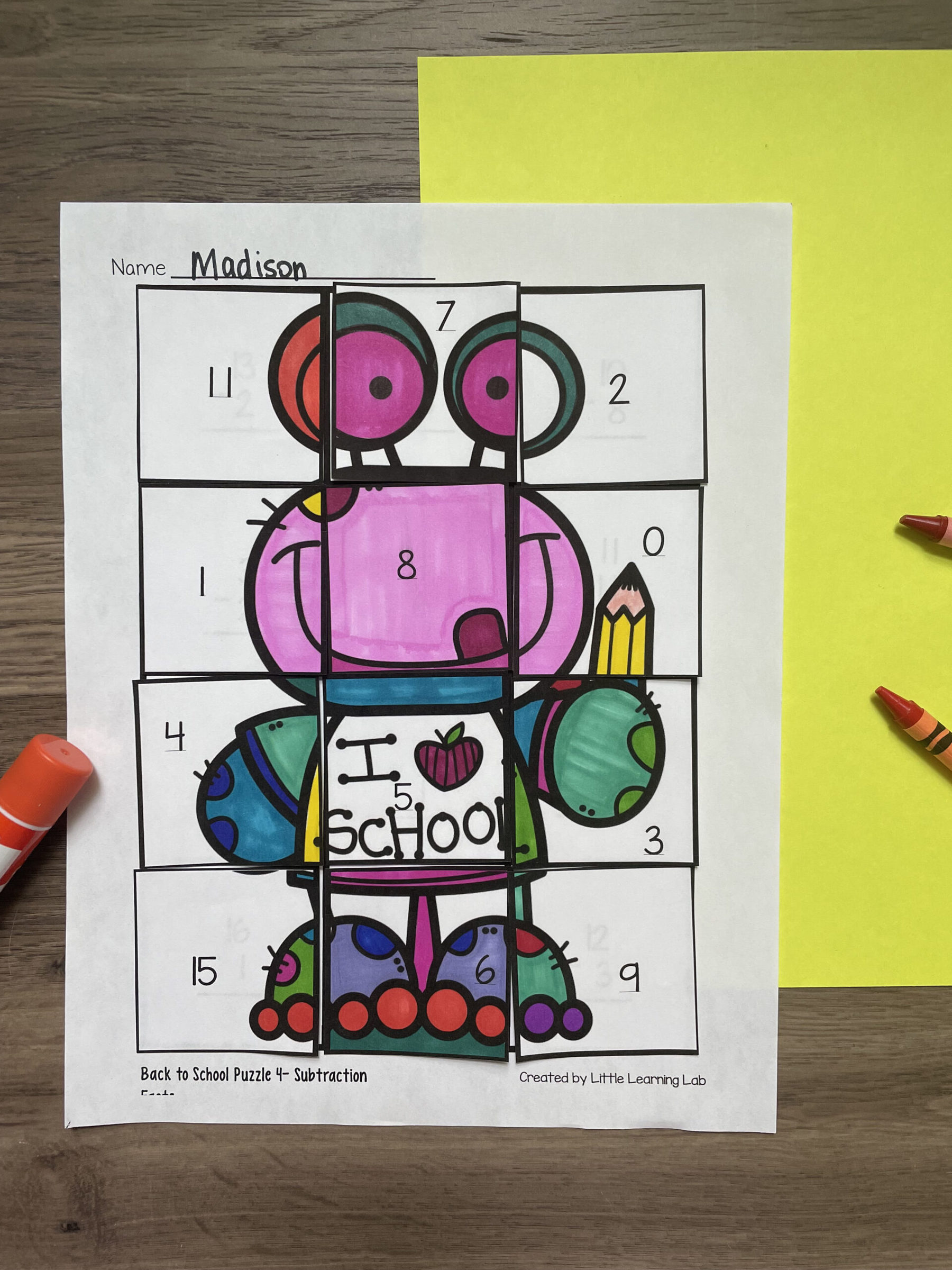Back to School Grid Puzzles - Teaching Ideas Made Easy