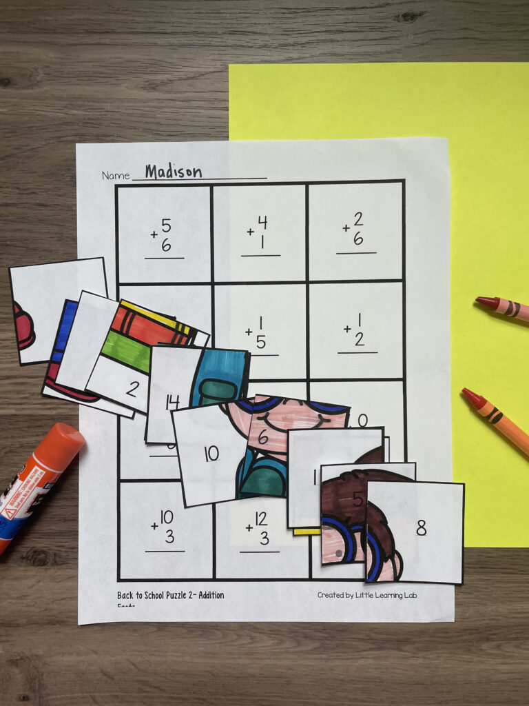 Back to School Grid Puzzles - Teaching Ideas Made Easy