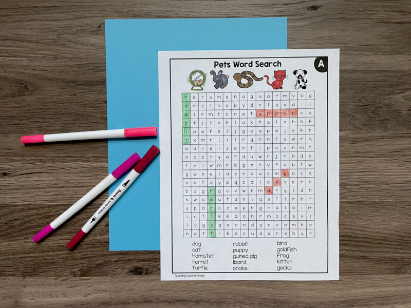 September Word Searches - Teaching Ideas Made Easy