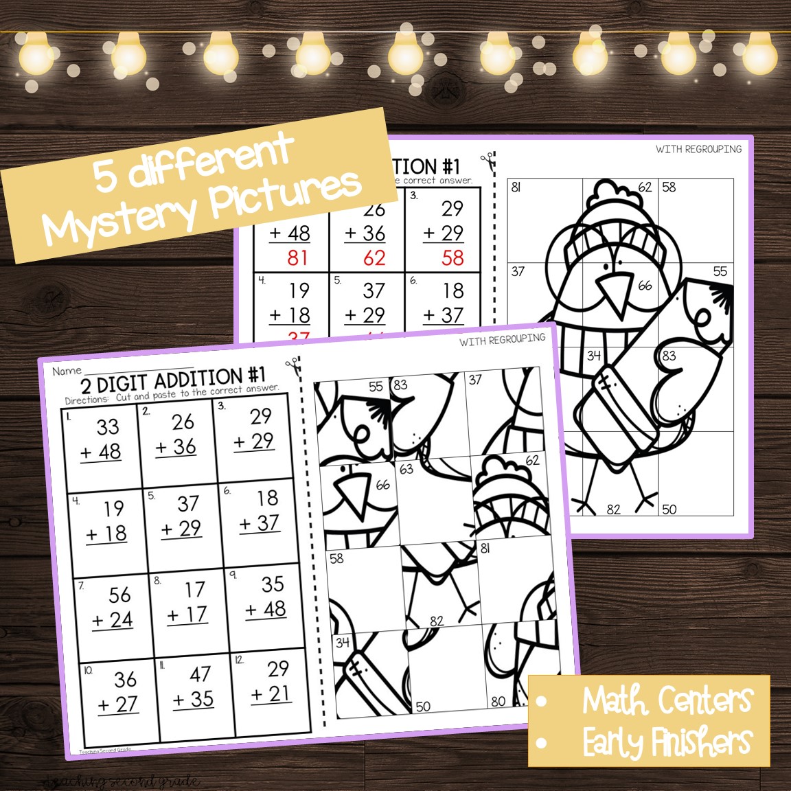 Winter Mystery Pictures - Teaching Ideas Made Easy