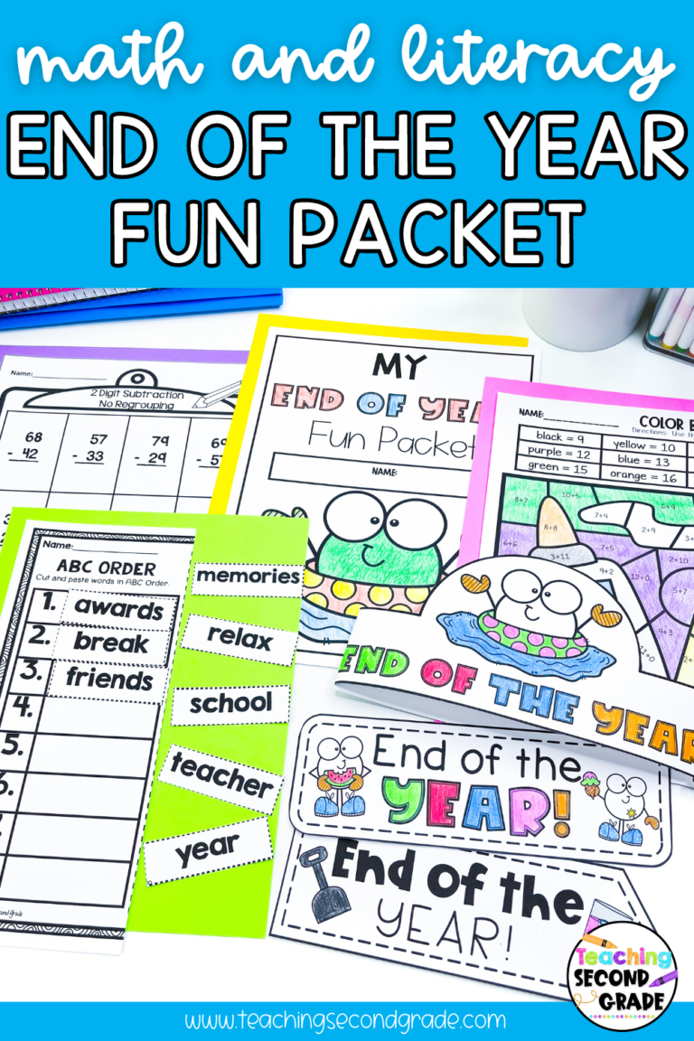 End of the Year Fun Packet - Teaching Ideas Made Easy