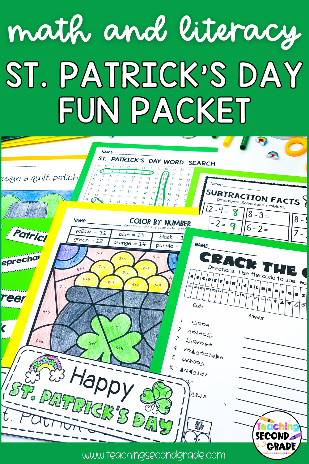 St. Patrick's Day Activities and Fun Packet - Teaching Ideas Made Easy