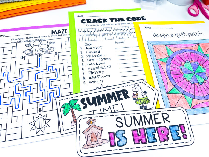 Summer Fun Packet - Teaching Ideas Made Easy