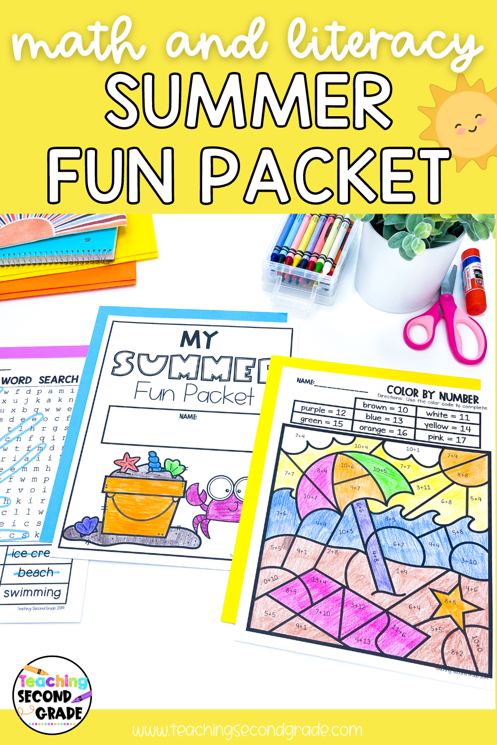 Summer Fun Packet - Teaching Ideas Made Easy