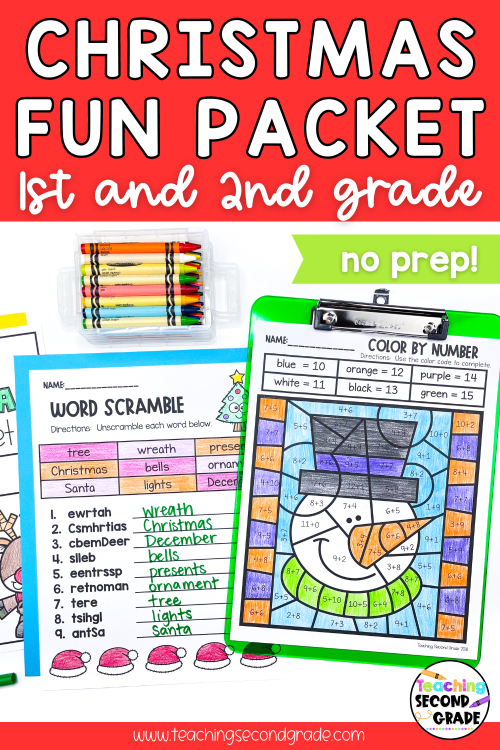 Christmas Fun Packet - Teaching Ideas Made Easy
