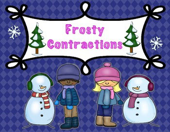 Winter Contractions ELA Center - Teaching Ideas Made Easy