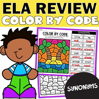 Synonyms Worksheets Color by Code - Teaching Ideas Made Easy