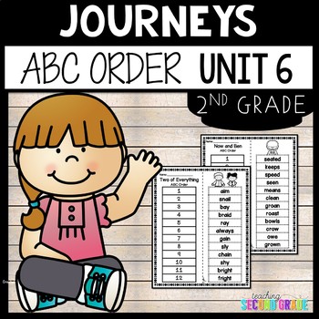 ABC Order Cut and Paste Unit 6 - Teaching Ideas Made Easy