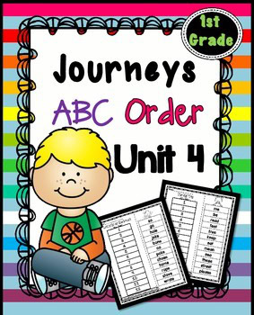 ABC Order Cut and Paste Worksheets Unit 4 - Teaching Ideas Made Easy