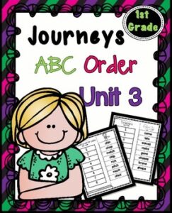 ABC Order Cut and Paste Worksheets Unit 3 - Teaching Ideas Made Easy