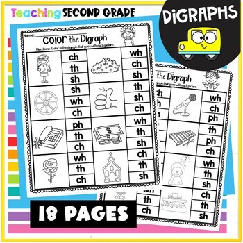 Vowel Digraphs Worksheets 3rd Grade