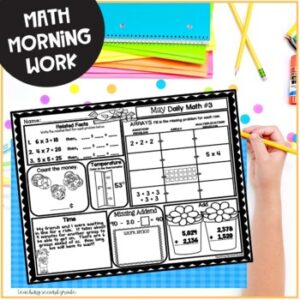 May math Morning Work for 2nd Grade - Teaching Ideas Made Easy
