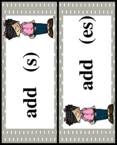 Plural Nouns s and es ELA Center - Teaching Ideas Made Easy