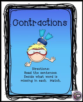 Contractions ELA Center - Teaching Ideas Made Easy