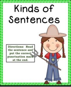 Kinds of Sentences (Types of Punctuation) ELA Center - Teaching Ideas ...