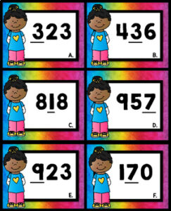 3 Digit Place Value Math Task Cards - Teaching Ideas Made Easy