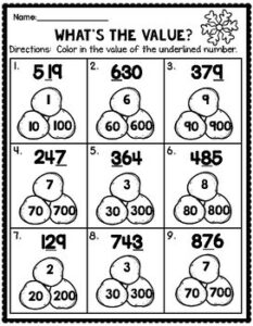 2nd Grade January Math Worksheets | Winter Math Review
