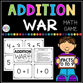 Addition Facts Math Game for 1st and 2nd Grade - Teaching Ideas Made Easy