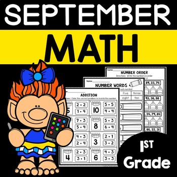 September Math Worksheets for 1st Grade - Teaching Ideas Made Easy
