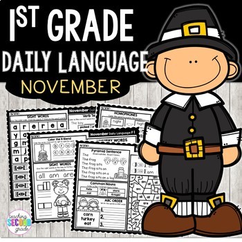 November ELA Morning Work for 1st Grade - Teaching Ideas Made Easy