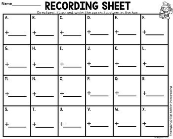 Fall 2 Digit Addition without Regrouping Math Task Cards - Teaching ...