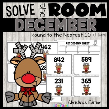 Rounding (estimating) Christmas Math Task Cards - Teaching Ideas Made Easy