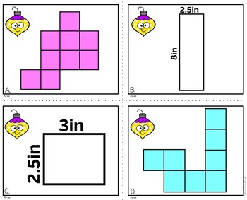 Christmas Area Math Task Cards - Teaching Ideas Made Easy