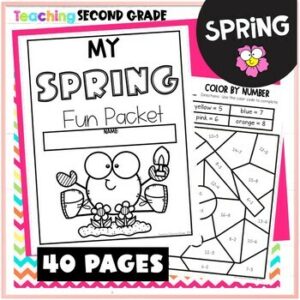 Spring Worksheets No Prep Fun Packet March & April
