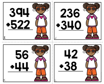 2 and 3 Digit Addition Math Task Cards - Teaching Ideas Made Easy