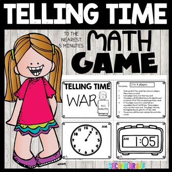 Telling Time to the 5 Minutes Math Game - Teaching Ideas Made Easy