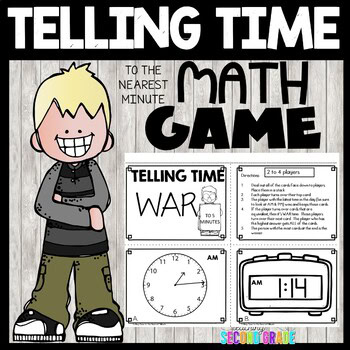 Telling Time to the Minute Math Game - Teaching Ideas Made Easy