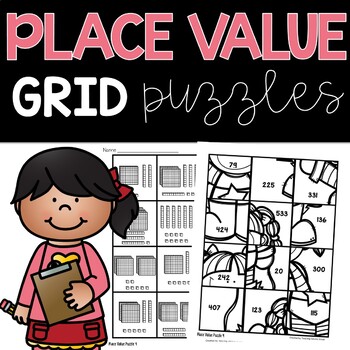 Place Value with Expanded Form and Base 10 Blocks Mystery Pictures ...