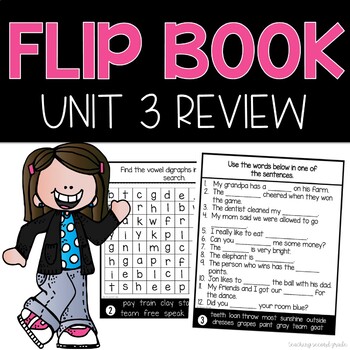 Flip Book with Vowel Digraphs Practice - Teaching Ideas Made Easy