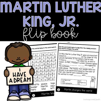 Martin Luther King Jr Flip Book - Teaching Ideas Made Easy