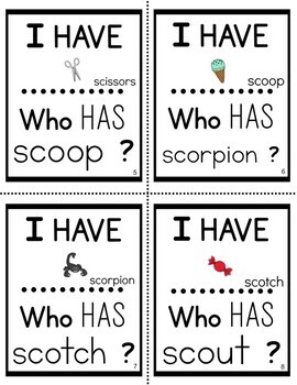 I Have Who Has S Blends - Teaching Ideas Made Easy