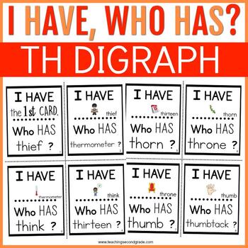 I Have Who Has with TH Digraphs - Teaching Ideas Made Easy
