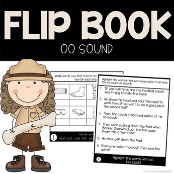 Flip Book with Vowel Digraph OO - Teaching Ideas Made Easy