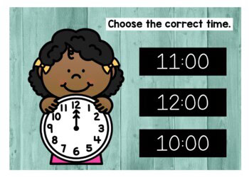 Telling Time Google™ Slides (to the hour) - Teaching Ideas Made Easy