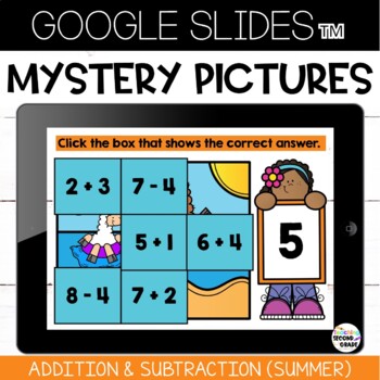 Google Slides™ Addition and Subtraction Facts Mystery Pictures for ...