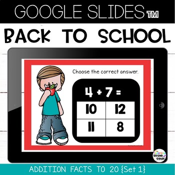 Google Slides™ Addition Facts Practice Set 1 {Back to School ...