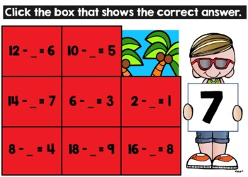 Missing Subtrahends Google Slides™ Mystery Pictures {Summer} - Teaching ...