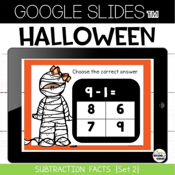 Halloween Subtraction Facts Practice Google Slides™ Set 2 - Teaching ...
