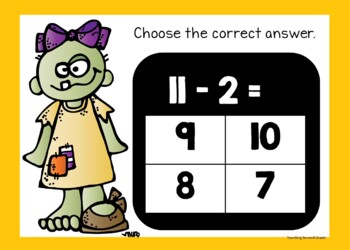 Halloween Subtraction Facts Practice Google Slides™ Set 2 - Teaching ...