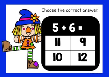 Fall Addition Facts for Google Slides™ Practice Set 2 - Teaching Ideas ...