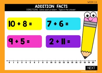 Digital Math Morning Work for Google™ Classroom 2nd Grade Week 11 ...